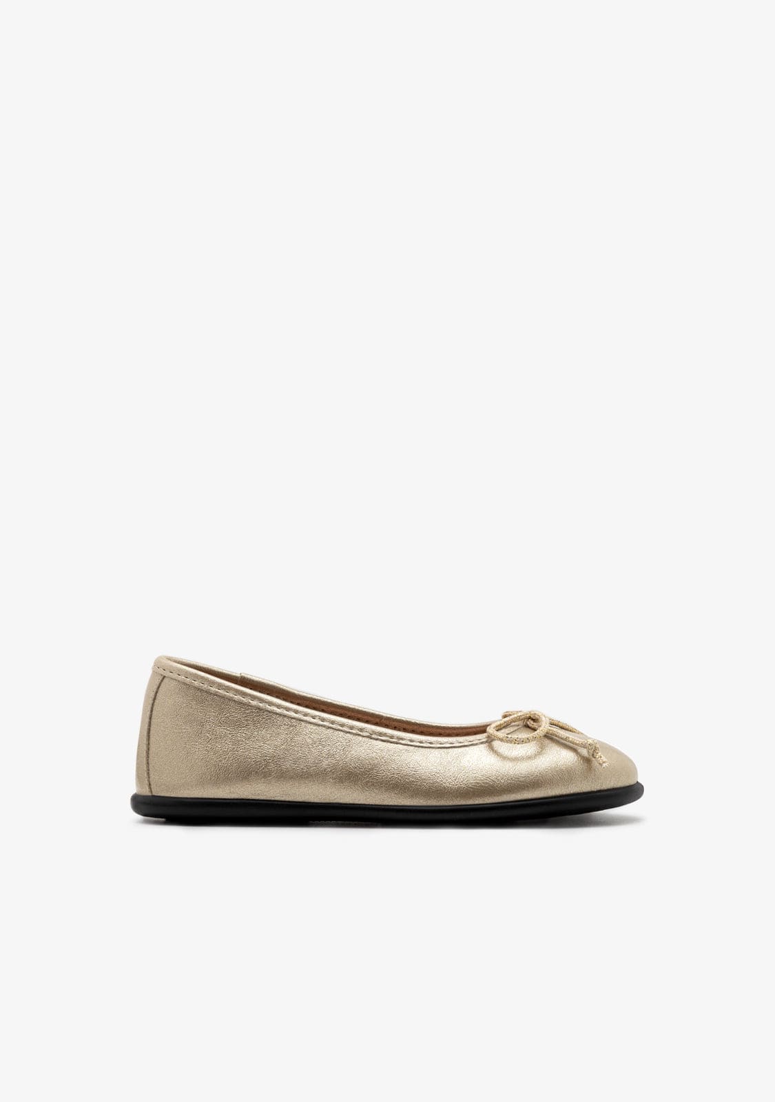 Metallic Gold Ballerinas